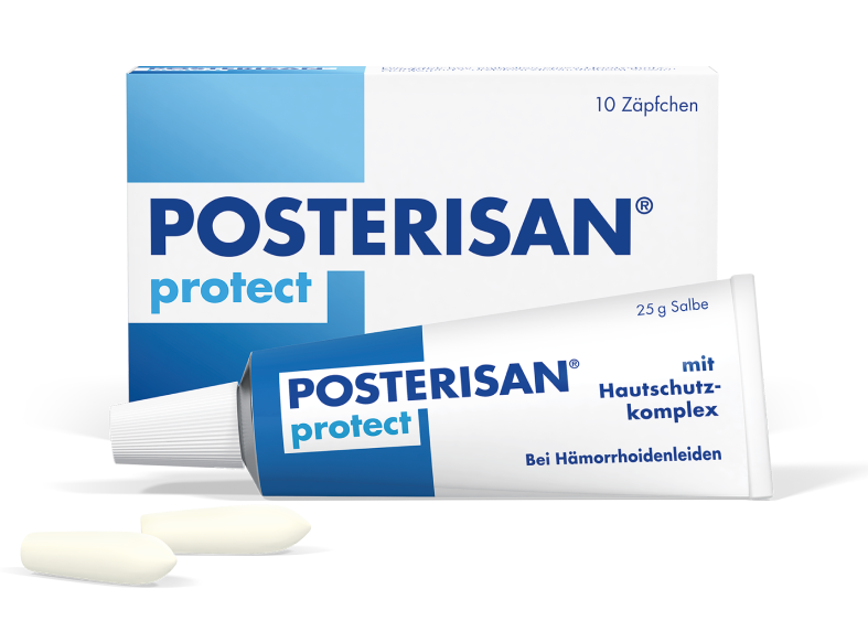 Posterisan protect pflegt und schützt bei Hämorrhoiden