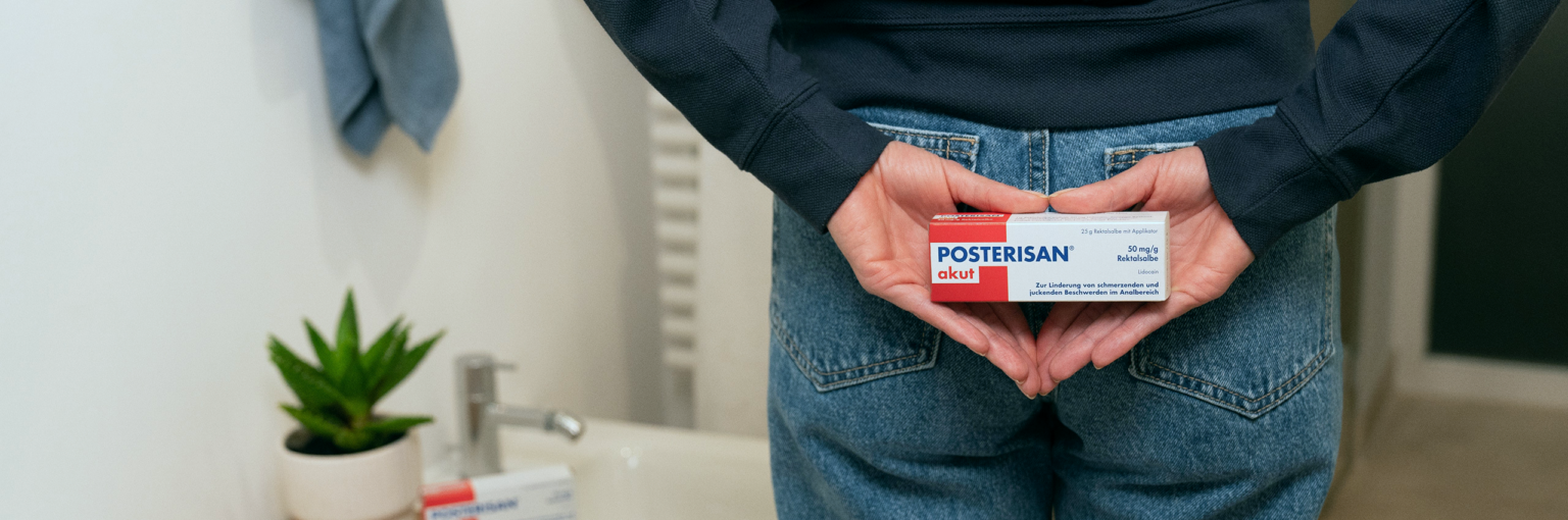 Posterisan akut Salbe gut gegen starken Juckreiz bei Hämorrhoiden